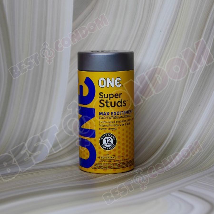 Презервативи One Super Studs, з точковим рельєфом, 12 шт