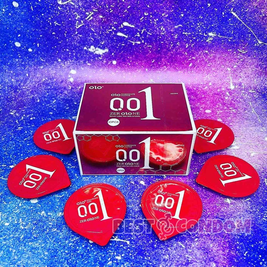Презервативи преміум якості Olo Zero з розігріваючим ефектом