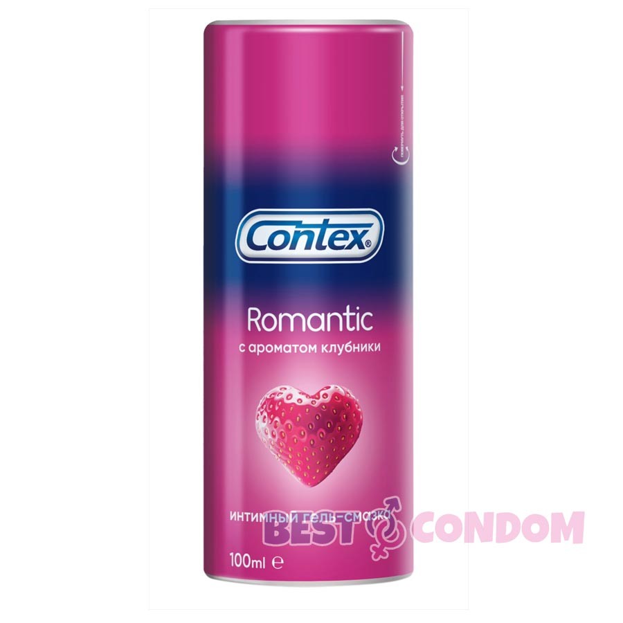 Інтимна гель-змазка Contex Romantic "Полуниця", 100 мл.